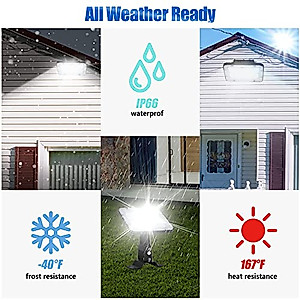 DragonLight 150W LED Flood Light, 18000lm Super Bright Security Lights, IP65 Waterproof Outdoor FloodLight, 5000K Daylight White Floodlight for Yard, Garden, Playground, Basketball Court[2Pack]