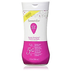 Summer's Eve Cleansing Wash | Simply Sensitive | 9 Ounce | pH-Balanced | Dermatologist & Gynecologist Tested