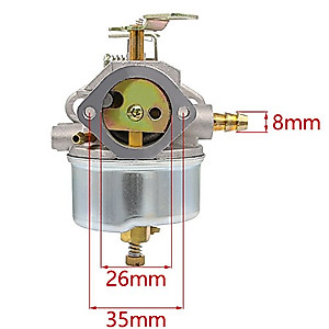 HOOAI 632334A Carburetor for Tecumseh 632370A 632110 632111 632334 632370 632536 640105 Replaces Tecumseh 632334 Carburetor (Normal)