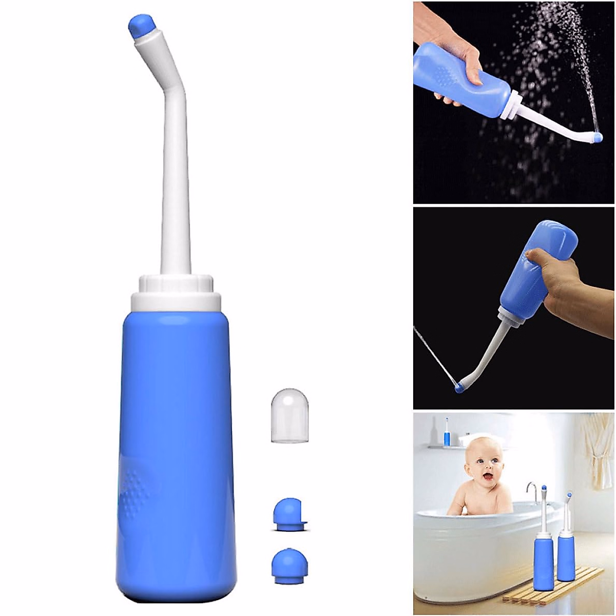 Bidet Sprayer Postpartum Bide Bottle Portable Travel Toilet Bidet Bathing Vaginal Wash for Baby Women Bedridden Patient, Bidet Sprayer
