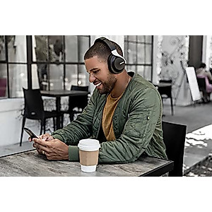 Shure AONIC 40 Over Ear Wireless Bluetooth Noise Cancelling Headphones with Microphone, Studio-Quality Sound, 25 Hour Battery Life, Fingertip Controls, iPhone & Android Compatible - Black