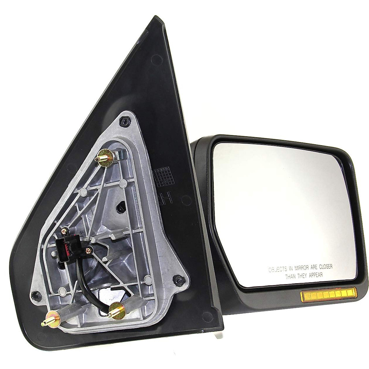 Kool Vue Left & Right Power Heated Door Mirrors Compatible With Ford F-150 2004-2006 With Signal Light Textured Pair Crew Cab & Extended Cab, New Body
