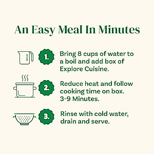 Explore Cuisine Organic Edamame Spaghetti - 2.2 lbs - Low-Carb, Keto-Friendly Pasta - High in Plant-Based Protein - Non-GMO, Gluten Free, Vegan, Kosher