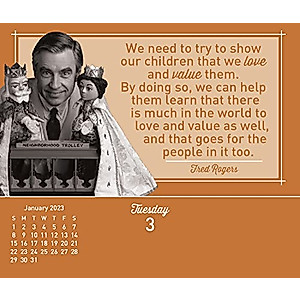 2023 Mister Rogers Day-at-a-Time Box Calendar
