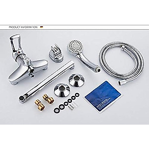 Kitchen Taps Bathtub Faucet Bathroom Chrome Plated Outlet Pipe Bath Shower Faucets Head Surface Inside Brass Bathtub Faucets