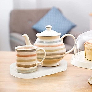 JEUIHAU 6 PCS Oval Resin Tray Mold, Oval Ashtray Mold, Tray Silicone Molds for DIY Jewelry Containers, Epoxy Resin Casting Decorations and Presents