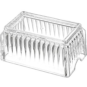 DEAYOU 6-Pack Sugar Packet Holder, Acrylic Tea Bag Organizer for Drawer, Clear Sugar Bag Caddy Container, Small Condiments Packet Holder Dispenser for Countertop, Coffee Bar, Cabinet, Sweetener