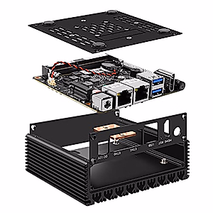 HUNSN Micro Firewall Appliance, Mini PC, VPN, Router PC, Intel Celeron J4105, RJ12, AES-NI, 2 x Intel 2.5GbE I226-V LAN, RST, HDMI, 2 x USB3.0, Barebone, NO RAM, NO Storage, NO System