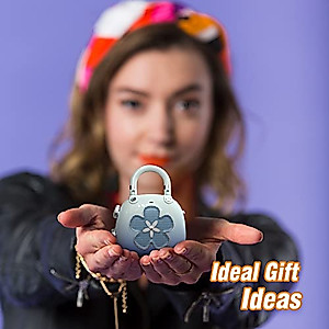 DOSS Candy Cute Bluetooth Speaker, Mini Portable Speaker with Mighty Sound, Retro Stylish Design, Adorable Speaker for Room, Desk Decoration, Ideal Xmas Gift for Kids, Girls, Women-Pink