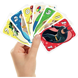 Mattel Games ​UNO Junior DC League of Superpets Card Game for Kids with Simple Rules, 3 Levels of Play & Animal Matching