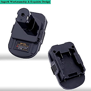 Lasica Adapter w/USB Port Compatible with DeWalt 20V Max XR Battery and Compatible with Milwaukee M18 18V Battery Convert to Replacement for Ryobi 18-Volt ONE+ Cordless Tool Battery Packs
