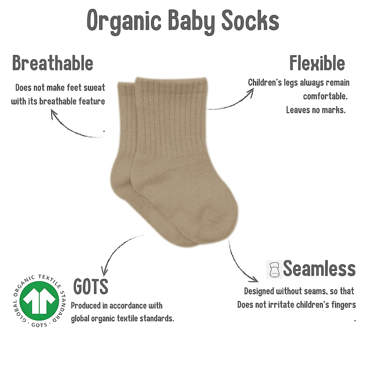 bistyle Baby Grip Ankle Socks 6 Pairs | Newborn Infant Toddlers Socks Anti-Allergic Cotton | Kids Boys Girls Ankle Socks Multicolor (as1, age, 6_months, 12_months, Brown, 6-12 Months)