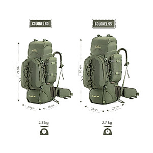 TriPole Colonel 85 litres Rucksack + Detachable Day Pack, Digital Camouflage