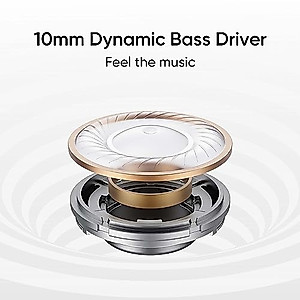 realme TechLife Buds T100 Bluetooth Truly Wireless in Ear Earbuds with mic, AI ENC for Calls, Google Fast Pair, 28 Hours Total Playback with Fast Charging and Low Latency Gaming Mode (Black)