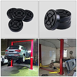 Wakauto 4pcs Professional Two- Post Lifting Rubber Pad Car Lift Point Pad for Protection