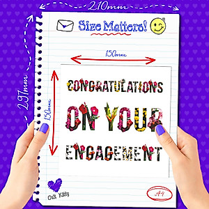 Cult Kitty - Congratulations On Your Engagement - Engagement Card for Him - Engagement Card for Her - Friend Engagement Card - Engagement Birthday Card - Funny Engagement Card for Best Friend