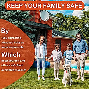 Tick Remover Tool, Tick Removal Tool Suitable for Pets, Animals, and Humans, Quick, Safe, Reliable, and Highly Essential Tick Remover Tool for Portable Outdoor Living, 1 Pack (Red)