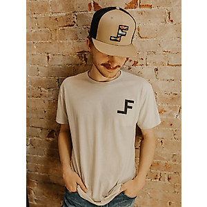 Lane Frost Men's Roundup Southwestern Logo Ball Cap Tan One Size