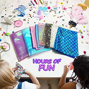 AMOPRO Fashion Designer Kit for Girls, 800PC+ Creativity DIY Arts & Crafts Design with 5 Mannequins, Learning Toys Doll Clothes Making Sewing Kit for Kids Ages 8-12+ Birthday Girls Gift