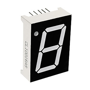 uxcell Common Cathode 10 Pin 1 Bit 7 Segment Display 1.34 x 0.94 x 0.41 Inch 1" Red LED Display Digital Tube 10pcs