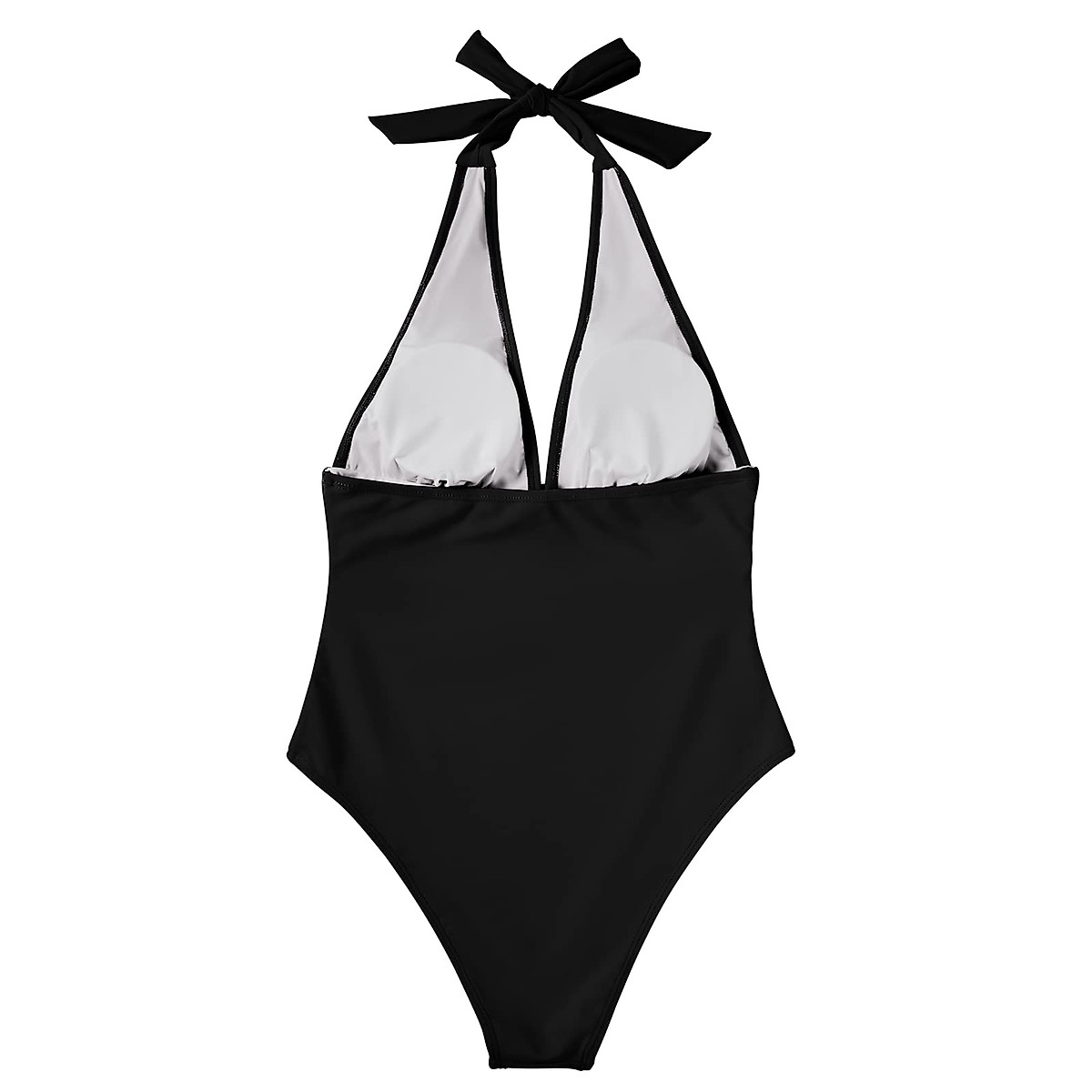 SUUKSESS Sexy One Piece Swimsuit Tummy Control Bathing Suits (Black, S)