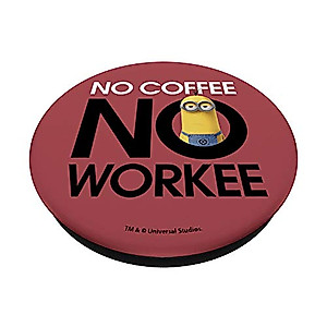 Despicable Me Minions No Coffee No Workee PopSockets PopGrip: Swappable Grip for Phones & Tablets