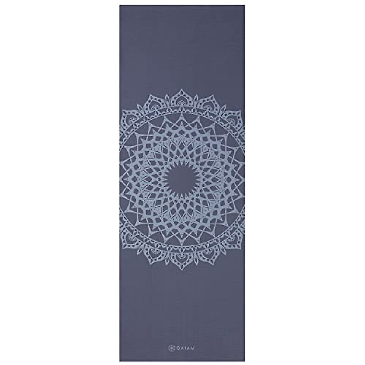 Gaiam Beginner's Yoga Starter Kit Set (Yoga Mat, Yoga Blocks, Yoga Strap) - Light 4mm Thick Printed Non-Slip Exercise Mat for Everyday Yoga - Includes 6ft Yoga Strap & 2 Yoga Bricks - Purple Marrakesh