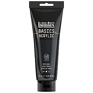 Liquitex BASICS Acrylic Paint, 250ml (8.5-oz) Tube, Ivory Black