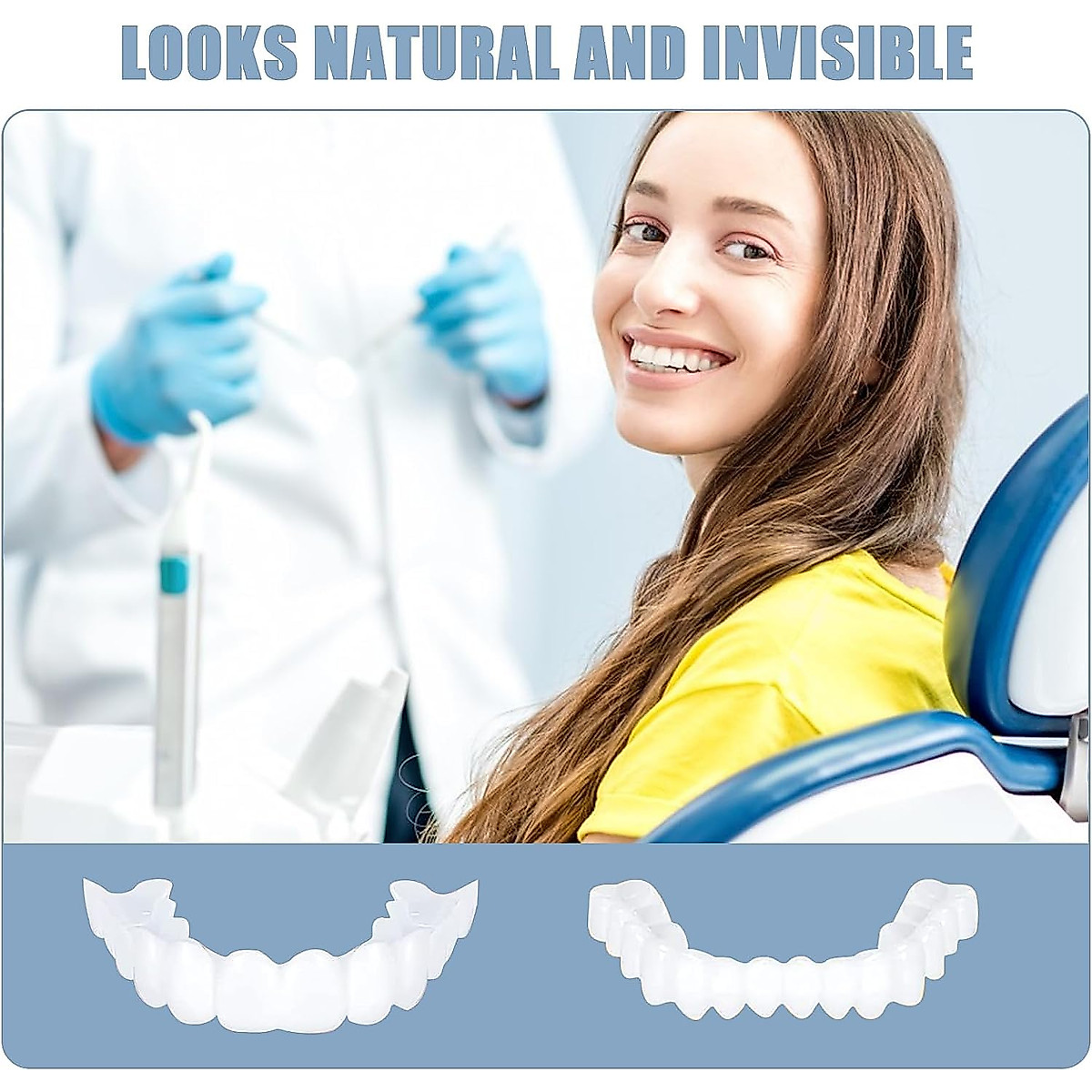 Teeth Veneer - Temporary dentures - Perfect Braces - Men's and Women's Veneer Teeth-Instant snap on veneers