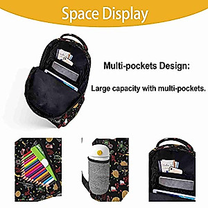 Funny Stranger School Backpack, Movie Backpack Travel Backpacks School Supplies for Boys Girls Teens Cosplay Fans Gift (Style 2),15.7in