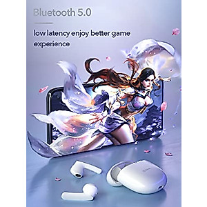 XIAODU Smart Wireless Earbuds, Voice Note Lightweight Headphone, with 13mm Dynamic Driver Unit and Type-C Charging Case, Mic, Sweat Proof, in-Ear Stereo Earphones for Sports