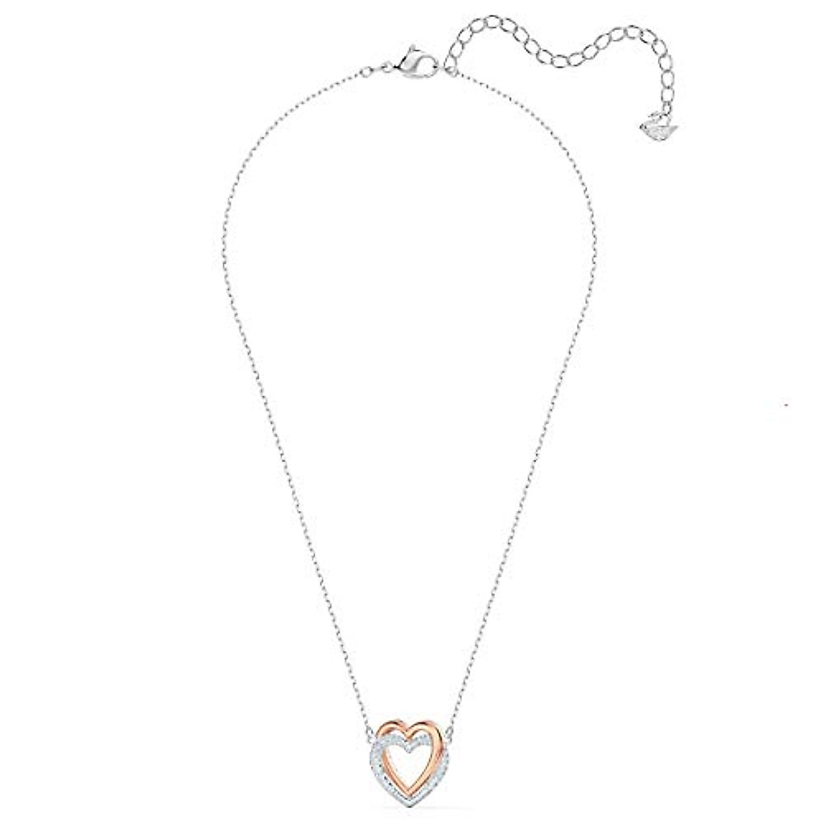 SWAROVSKI Hyperbola Pendant Necklace for Women, with a Mixed Metal Plated Finish and Clear Crystal Pavé