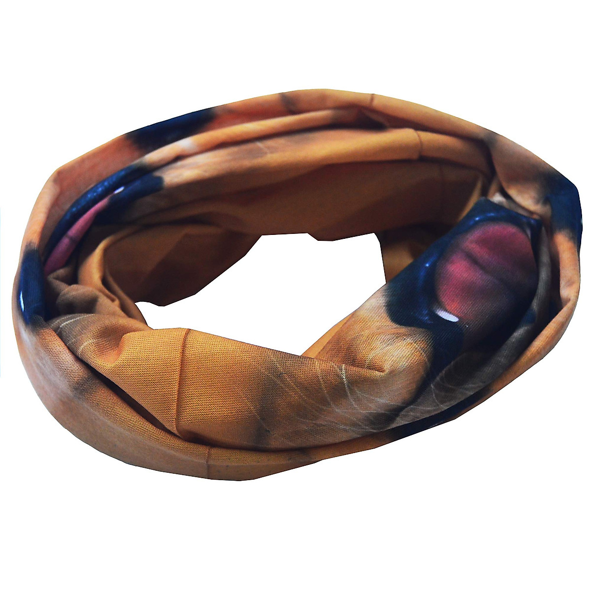 Obacle Seamless Face Mask Bandana Half Dog Face Mask Dust Wind Sun Protection Durable Thin Neck Gaiter 3D Tube Face Cover Mask for Men Women Motorcycle Riding (Dog Cute Open Mouth Yellow)