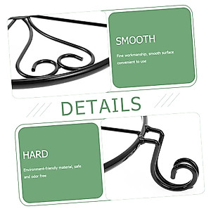 Yardenfun 3 Pcs Flower Stand Iron Vase Holder Round Black Plant Stand Metal Plant Holder Heavy Duty Flower Pots Holder Shelving Brackets Flowerpot Holder Iron Plant Stand Indoor Pot Rack