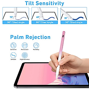 Stylus Pen for ipad, Active Pencil with Quick Charge, Palm Rejection Tilt Sensor, Magnetic Pen Compatible with 2018-2022 iPad Pro 11"/12.9",iPad 10/9/8/7/6,iPad Mini 5/6,iPad Air3/4/5