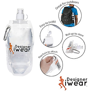 Oakley Men's 20L Enduro 3.0 Amber Yellow Backpack for Hiking Backpacking Camping Traveling + BUNDLE with Designer iWear Collapsible Water Bottle with Carabiner