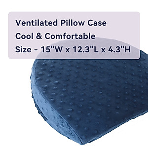 Cilare Pregnancy Pillow Wedge, Memory Foam Pillow for Maternity, Body Support, Belly, Back, Knees, Reversible and Adjustable Pillow with Removable Cover