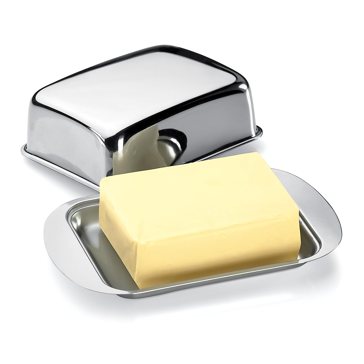 Tescoma 428630.00 Butter Dish with lid, stainless steel, for refrigerator