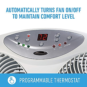 Bionaire Premium Digital Twin Window Fan with Remote Control | Holmes Dual Blade Twin Window Fan