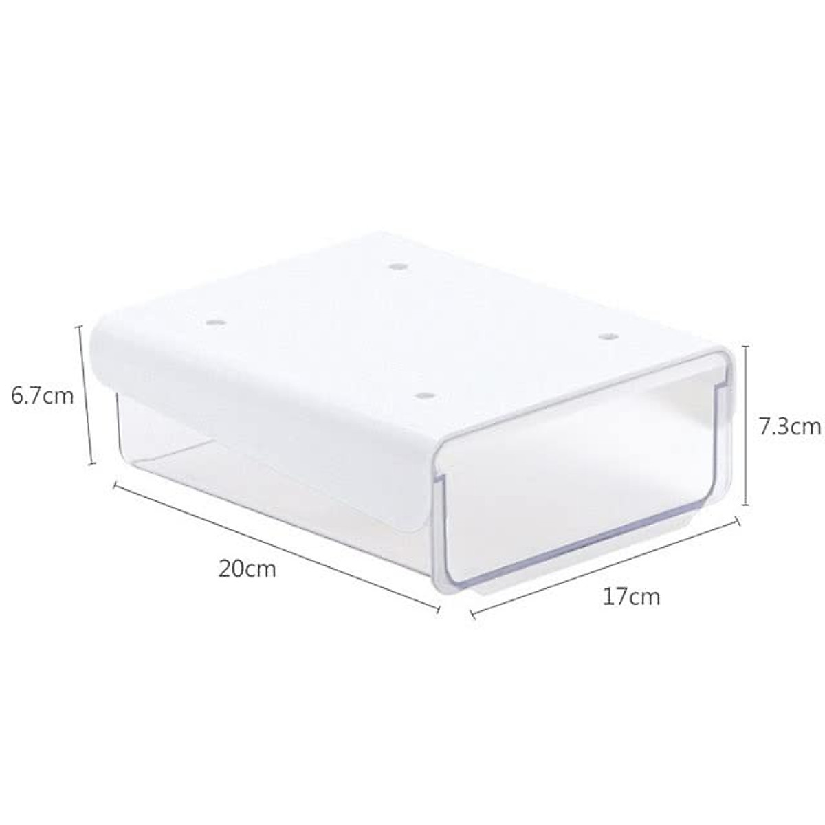 LUKEO Storage Box for Table Bed Cabinet Under The Desk Drawer Storage Box