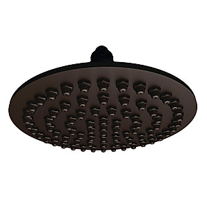 9" Ceiling Mount Shower Head Valve Finish: Oil Rubbed Bronze