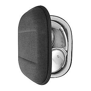 Geekria Shield Headphones Case Compatible with Bose QuietComfort 45 II, QC 35 II Gaming Headset, QC 25, QCSE Case, Replacement Hard Shell Travel Carrying Bag with Cable Storage (Dark Grey)