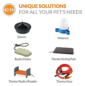 K&H Pet Products Submersible Ultimate Pail & Bucket Deicer Red 250 Watts