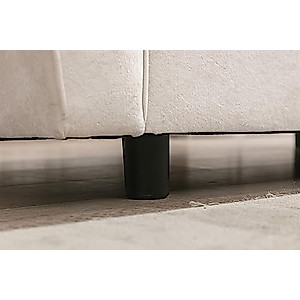 FANYE L-Shaped Corner Sectional Reversible Storage Chaise, Modern Convertible Sofa & Couch W/Headrest and Cupholders for Home Apartment Office Living Room, White Polyester