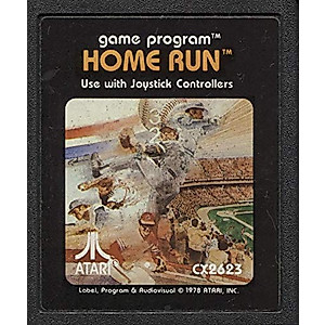 Anticuria Home Run Vintage Atari 2600 Video Game Cartridge