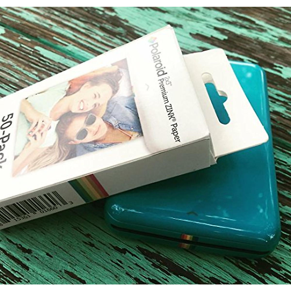 Zink Polaroid ZIP Wireless Mobile Photo Mini Printer (Blue) Compatible w/ iOS & Android, NFC & Bluetooth Devices