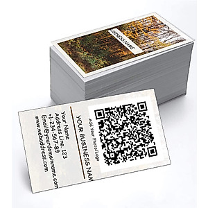 Custom Business Cards,200/500 Pcs Premium Custom Name Cards for Business, Double Sided Personalized 3.5" X 2" Personalized Card No Additional Charge