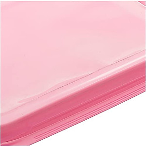 Stasher Reusable Silicone Storage Bag, Food Storage Container, Microwave and Dishwasher Safe, Leak-free, Sandwich, Hibiscus