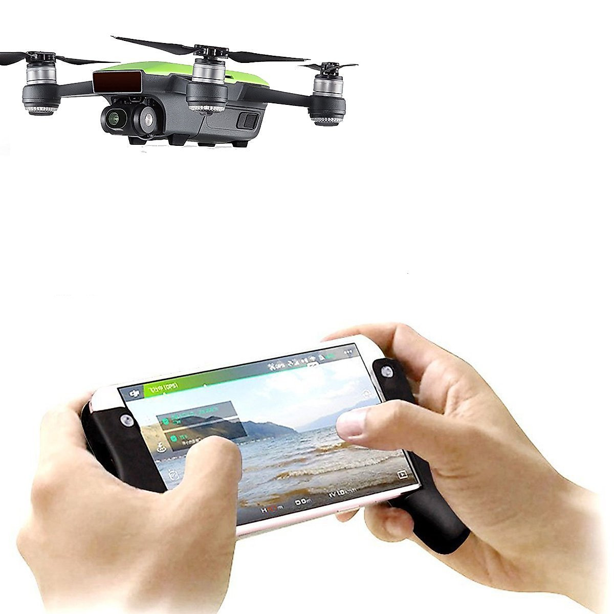 iPad /Android Tablet /SmartPhone Game Controller, Mobile Phone Gamepad Holder Mobile Game Grip Mobile Gamepad Joystick Game Clutch for 4~12.9 In Equipment(black)