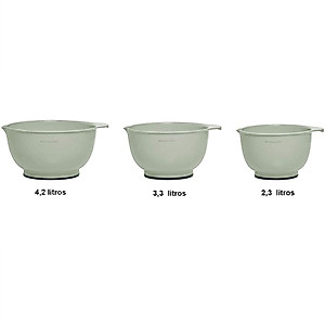 KitchenAid Classic Mixing Bowls, Set of 3, Pistachio